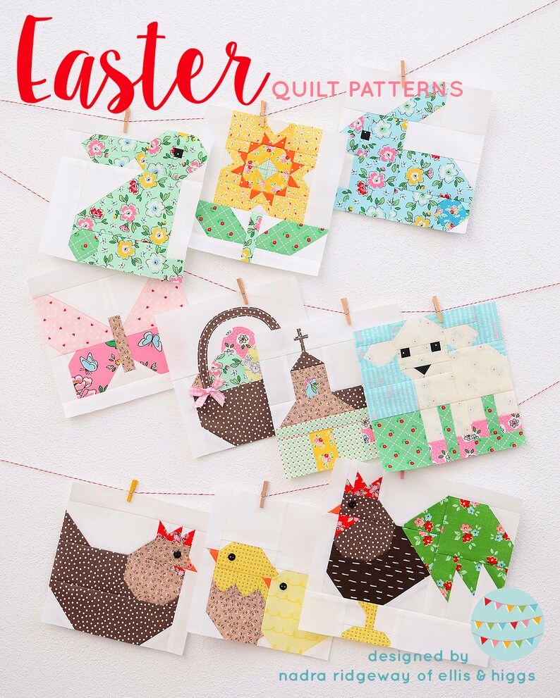 Easter PDF Quilt Pattern Bundle - Etsy