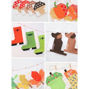 Fall Sampler Quilt PDF Pattern Bundle - Etsy