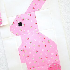 PDF Spring Quilt Pattern - Pink Bunny Quilt Pattern - Etsy