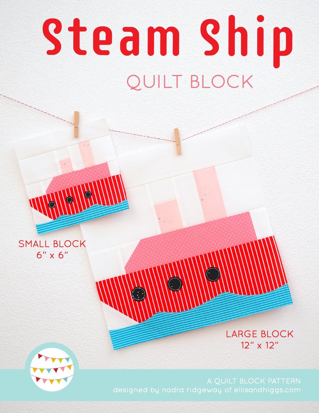 PDF Nautical Quilt Pattern - Steam Ship Quilt Pattern - Etsy