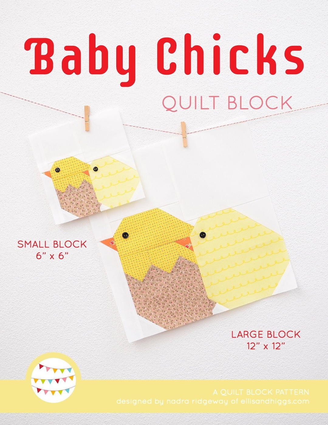 PDF Easter Quilt Pattern - Little Chicks Quilt Pattern - Etsy