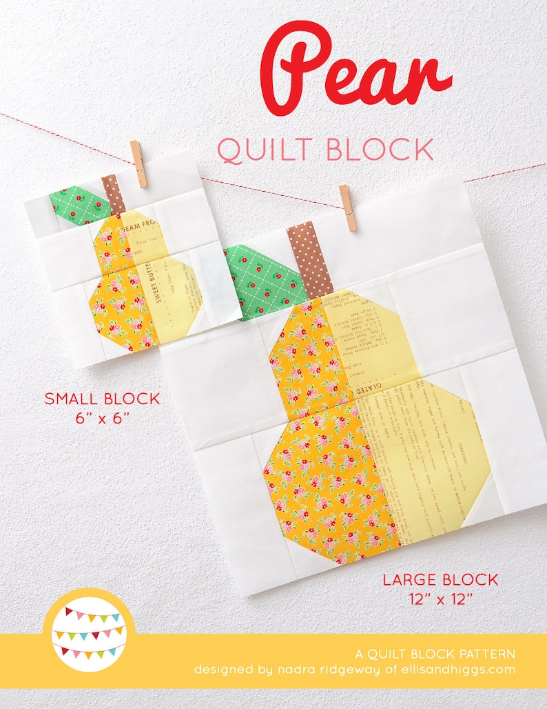 PDF Fall Quilt Pattern - Pear Quilt Pattern - Etsy