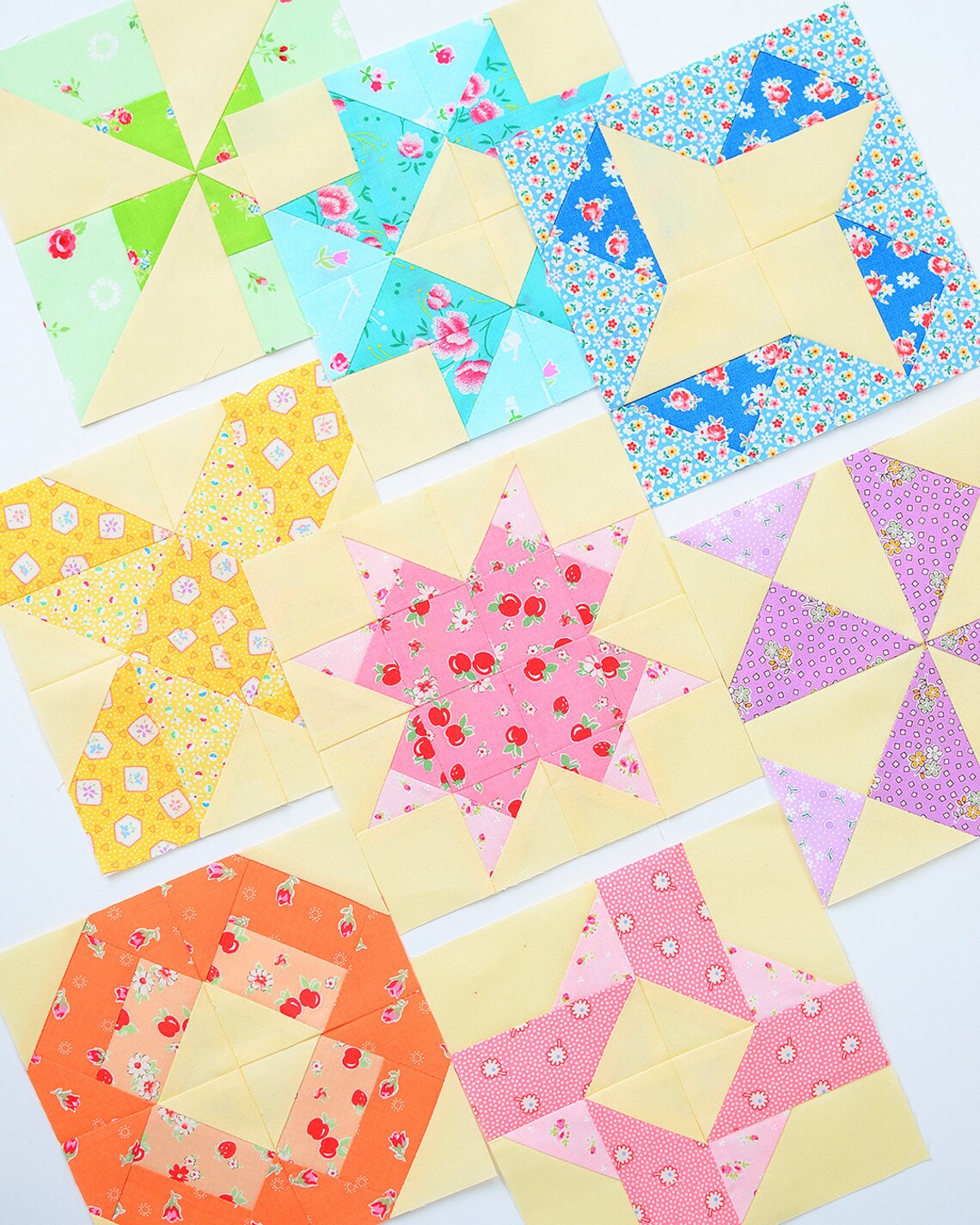 PDF Quilt Pattern - Four Patch Fun Sampler Quilt - Etsy