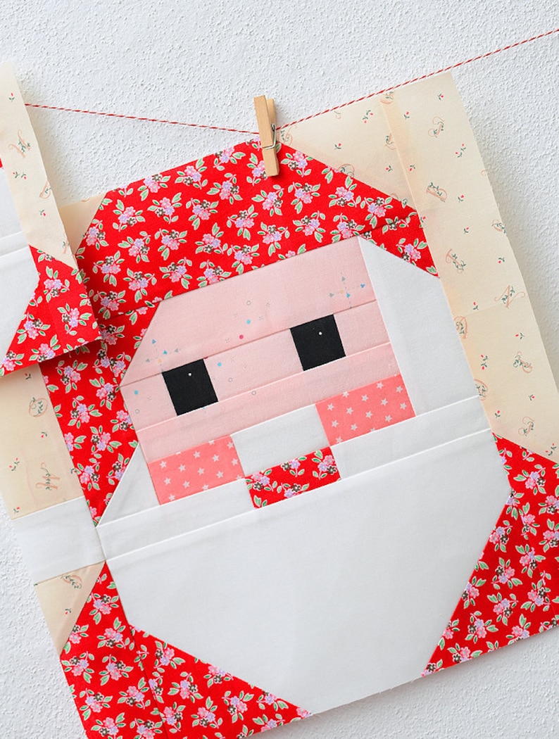 PDF Christmas Quilt Pattern Santa Claus Quilt Pattern - Etsy