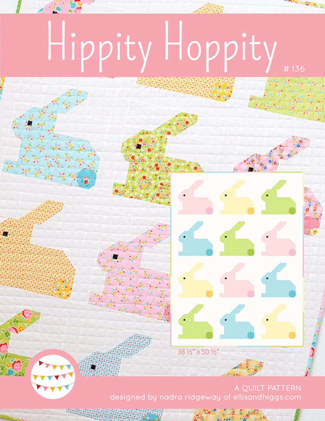 PDF Easter Quilt Pattern - Hippity Hoppity Baby Quilt - Etsy
