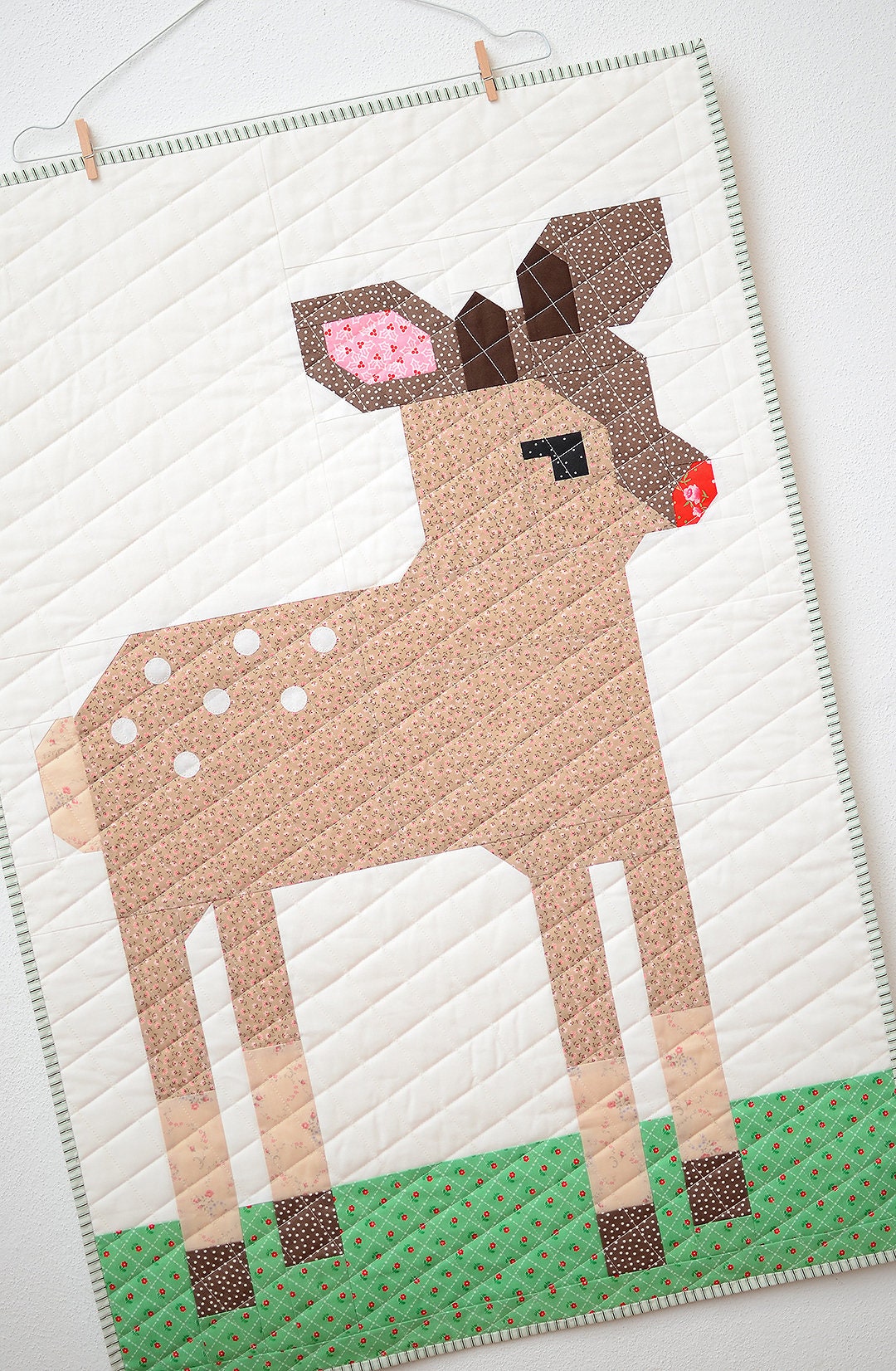 PDF Christmas Quilt Pattern - Reindeer Quilt Pattern - Etsy