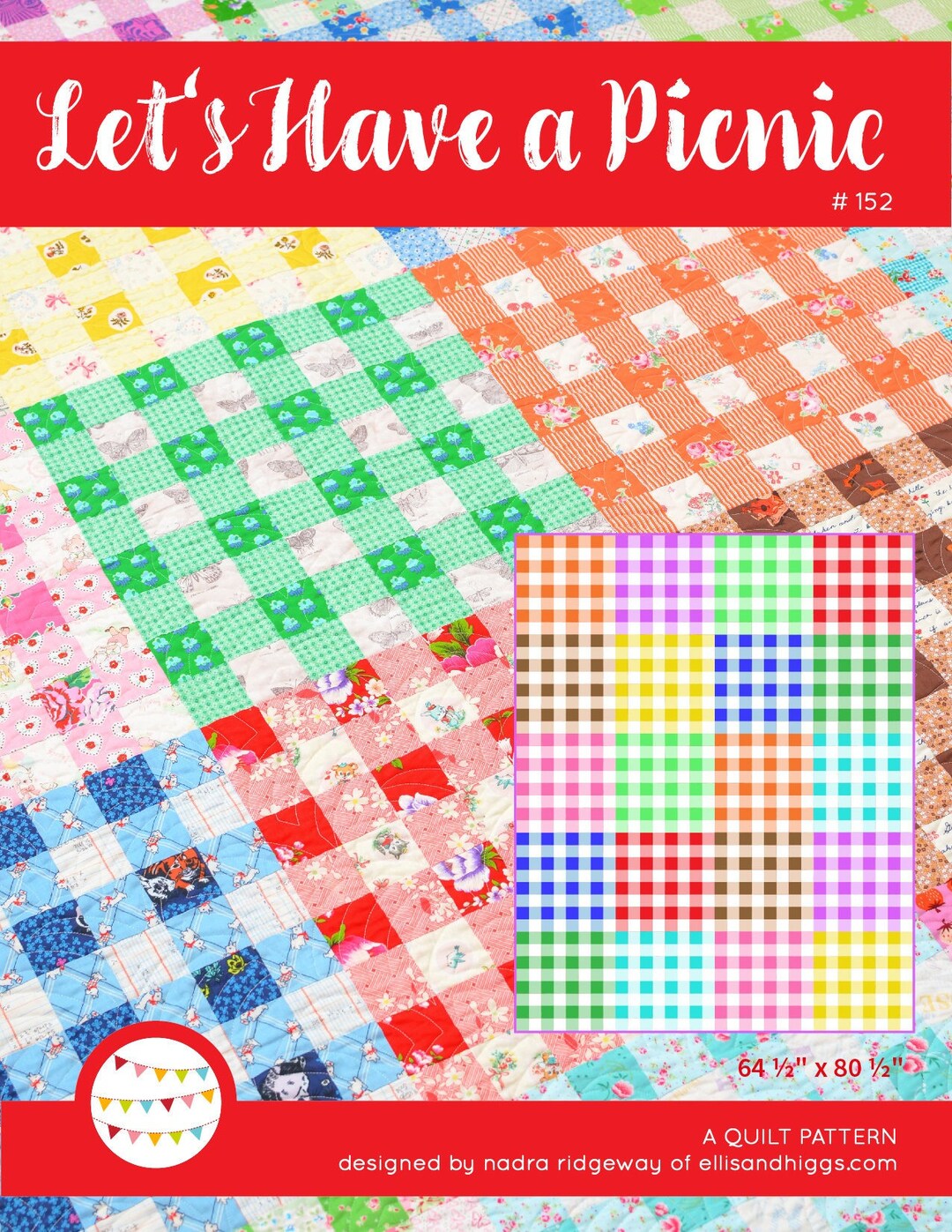 PDF Summer Quilt Pattern - Let's Have a Picnic Quilt - Etsy