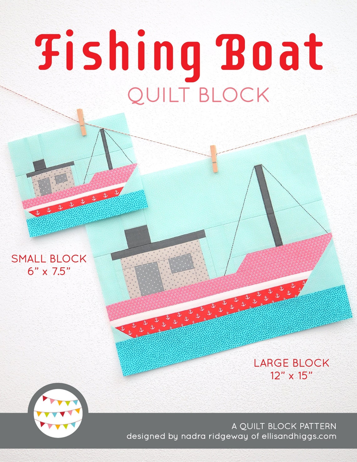 PDF Nautical Quilt Pattern - Fishing Boat Quilt Pattern - Etsy