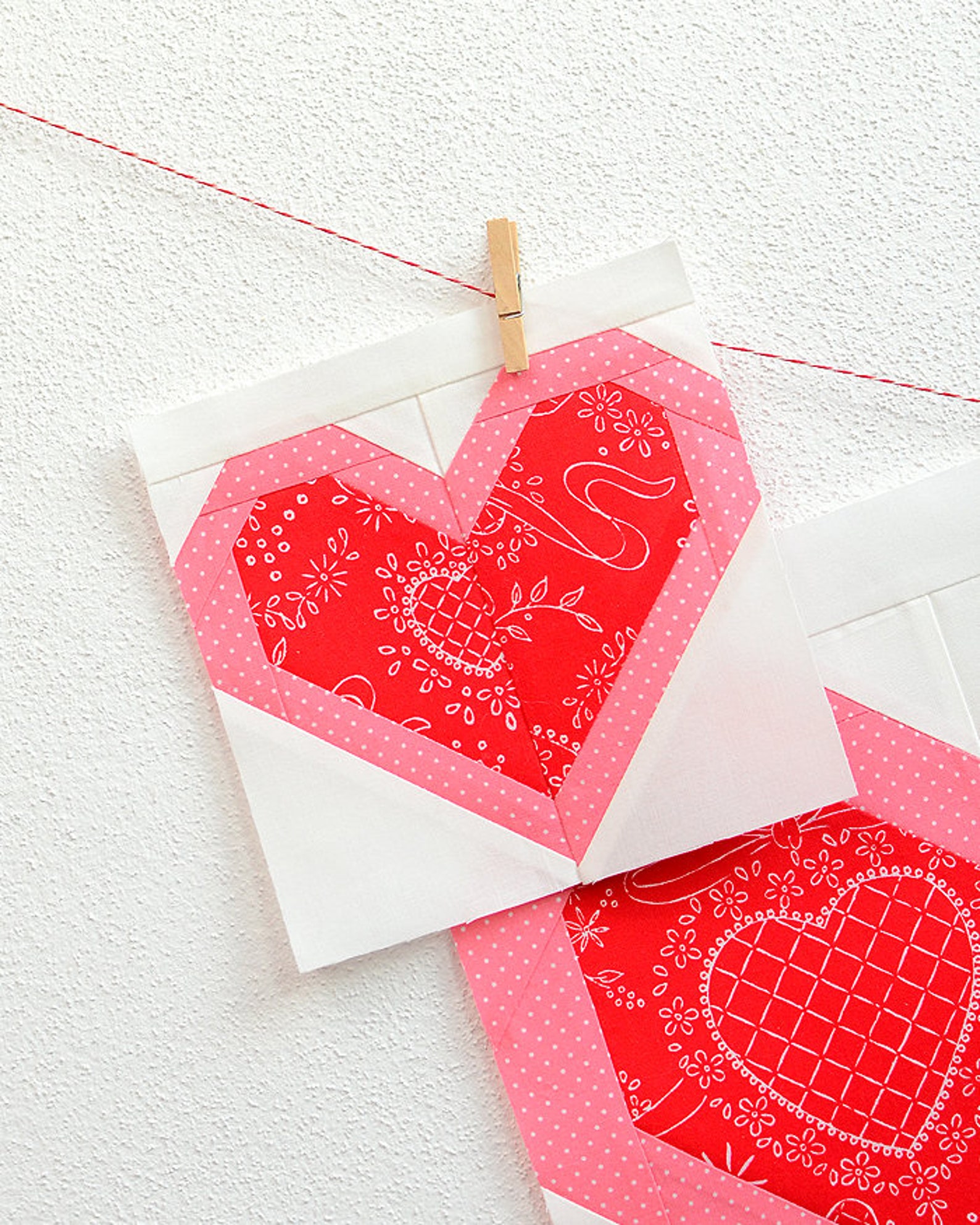 PDF Heart Quilt Pattern - I Heart You - Etsy