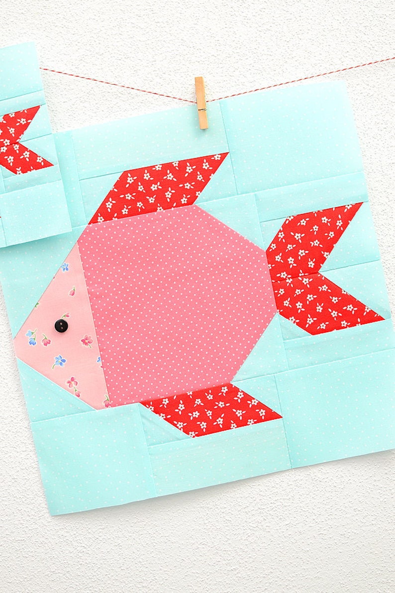 PDF Maritime Patchwork Anleitung Fisch Quilt Block - Etsy