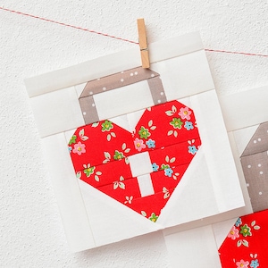 PDF Heart Quilt Pattern - Heart Padlock Quilt Pattern - Etsy