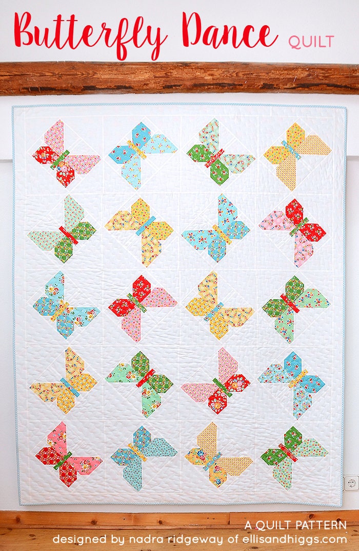 PDF Spring Quilt Pattern Butterfly Quilt | Etsy