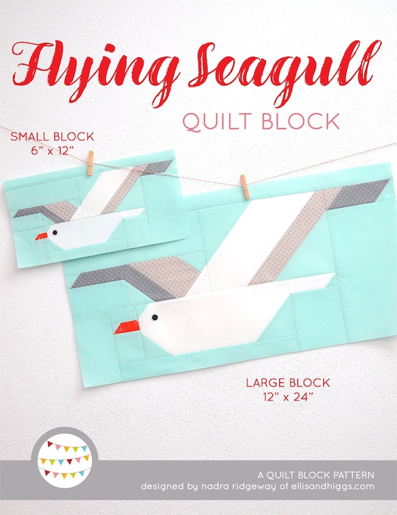 PDF Nautical Quilt Pattern Flying Seagull Quilt Pattern - Etsy