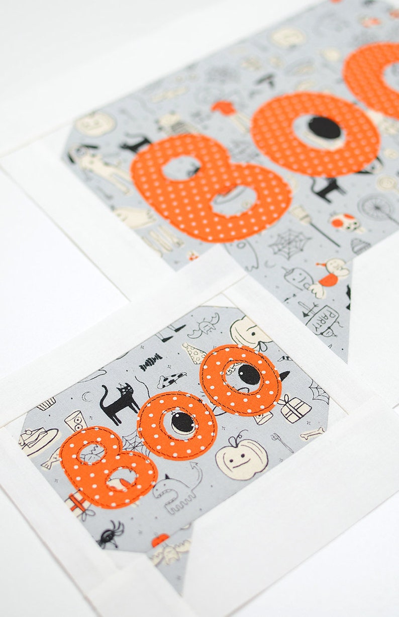PDF Halloween Quilt Pattern - Boo Quilt Pattern - Etsy