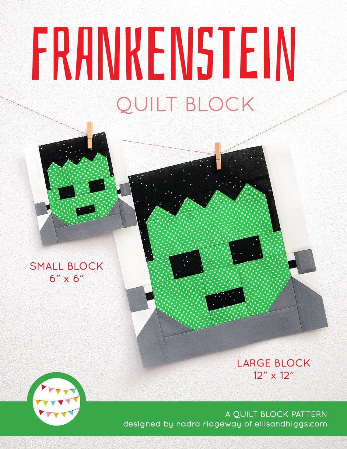 PDF Halloween Quilt Pattern Frankenstein Quilt Pattern - Etsy