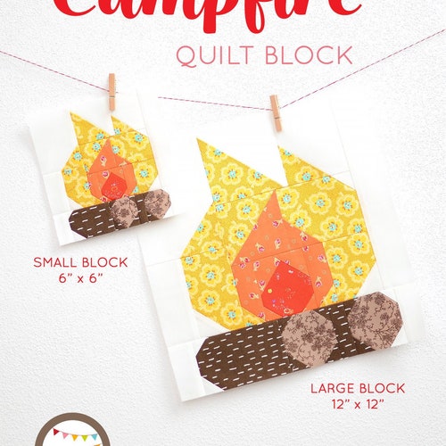 PDF Summer Camping Quilt Pattern Campfire Quilt Pattern - Etsy