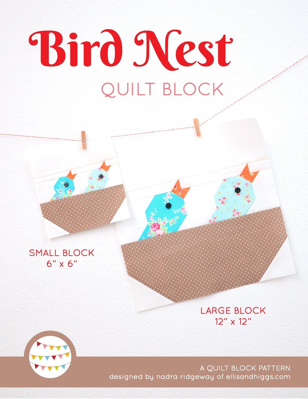 PDF Spring Quilt Pattern - Bird Nest Quilt Pattern - Etsy