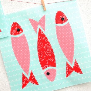 PDF Nautical Quilt Pattern - Sardines APPLIQUÉ Quilt Pattern - Etsy