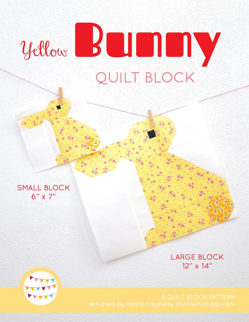 PDF Spring Quilt Pattern Yellow Bunny Quilt Pattern | Etsy