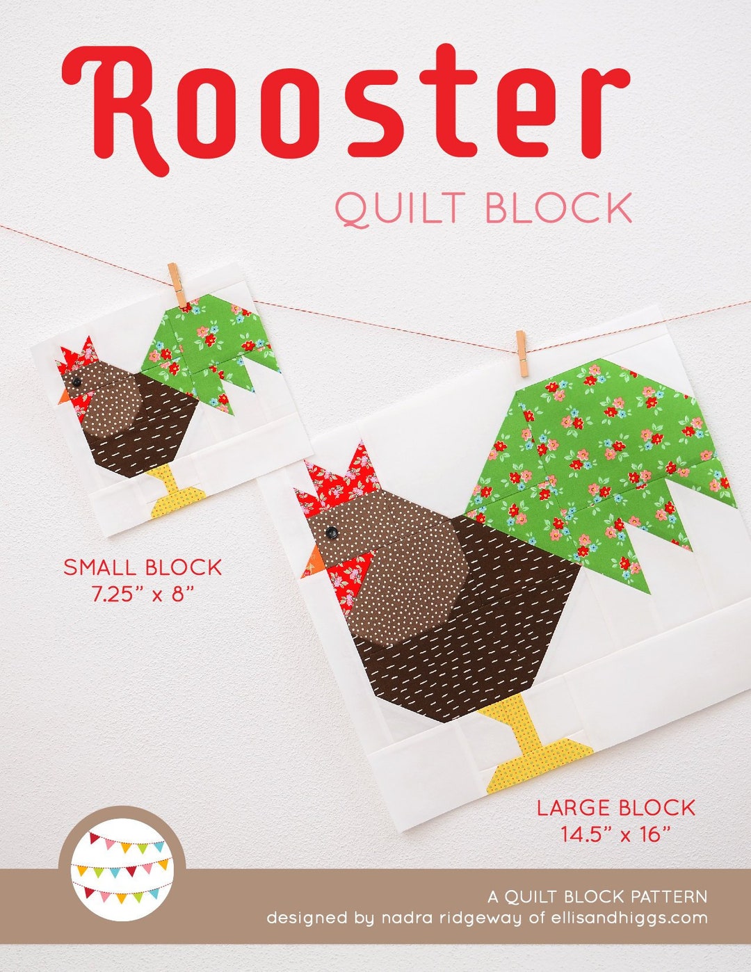 PDF Easter Quilt Pattern - Rooster Quilt Pattern - Etsy