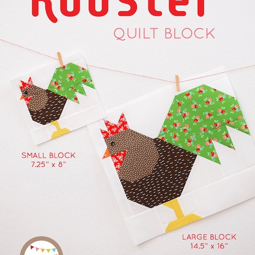 PDF Easter Quilt Pattern Rooster Quilt Pattern - Etsy