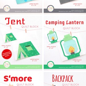 Camping PDF Quilt Pattern Bundle - Etsy