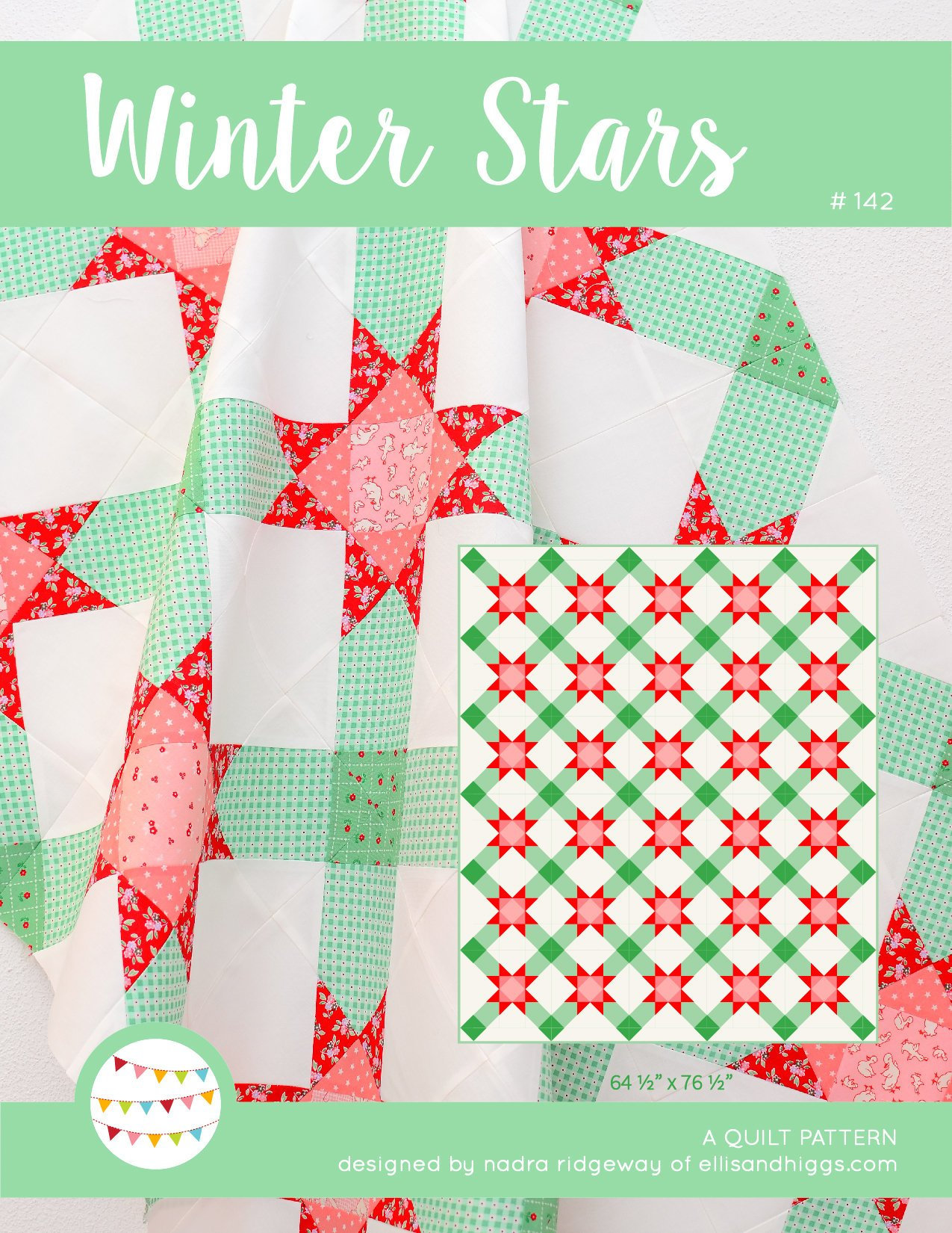PDF Christmas Quilt Pattern Winter Stars Pillow - Etsy