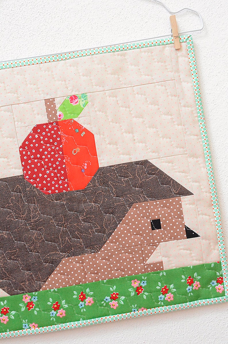 PDF Patchwork Anleitung - Hedgehog and Apple MINI - Etsy.de
