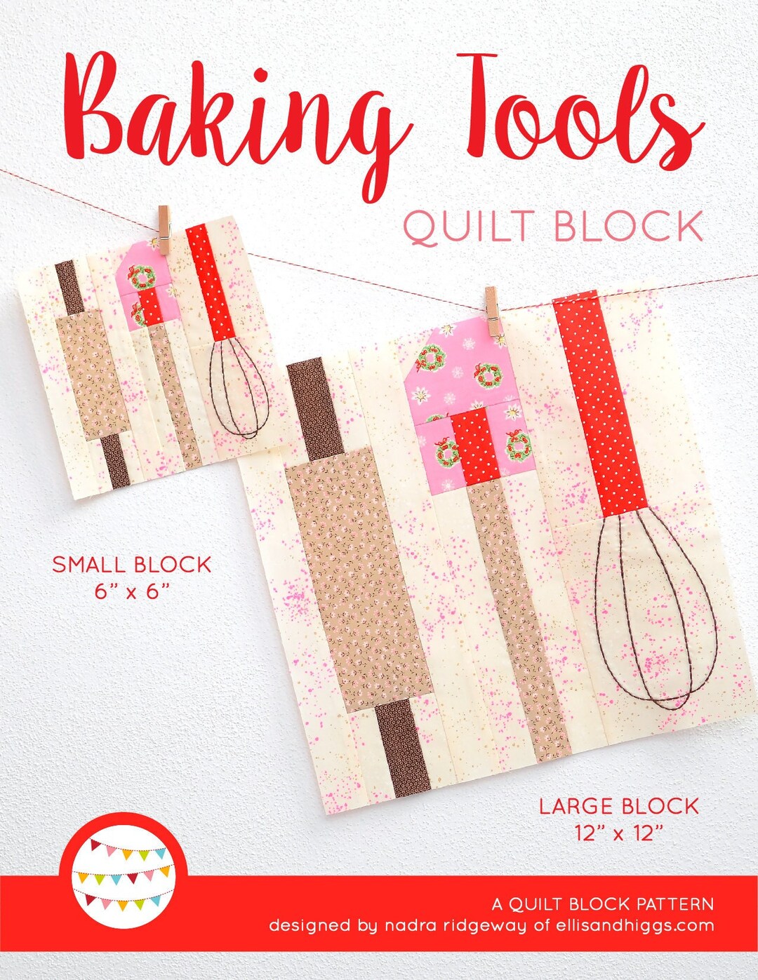PDF Christmas Quilt Pattern - Baking Tools Quilt Pattern - Etsy