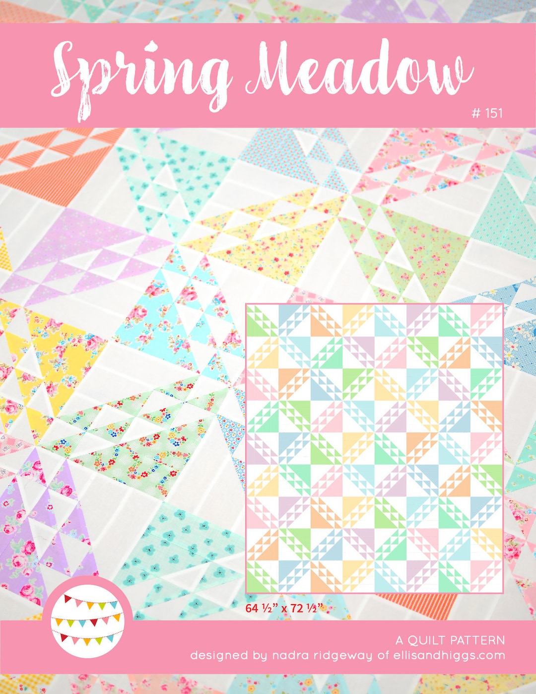 PDF Spring Quilt Pattern - Spring Meadow Quilt - Etsy