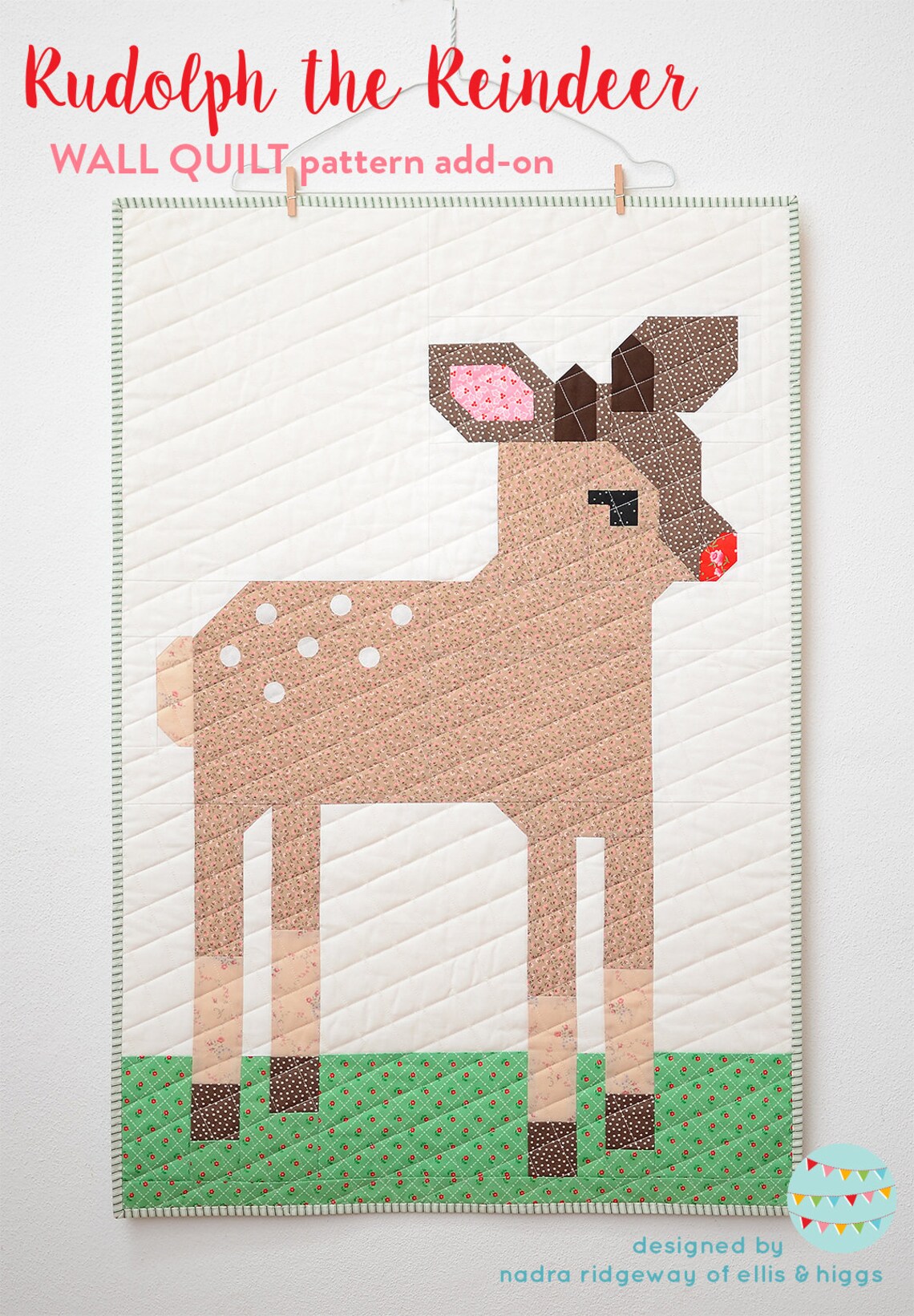 PDF Christmas Quilt Pattern Reindeer Quilt Pattern | Etsy