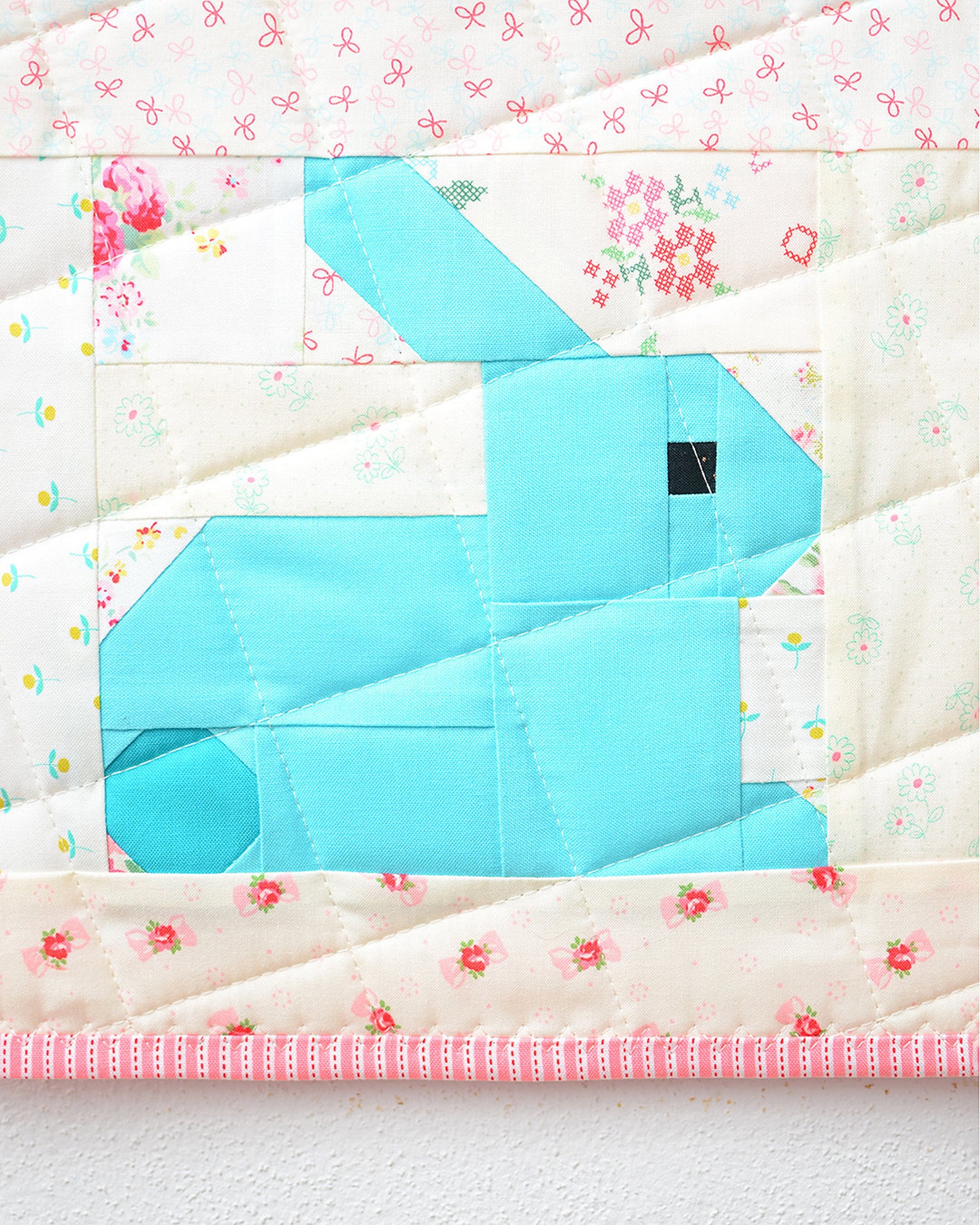 PDF Bunny Pattern Bundle, Reverse Instructions & Bunny Bunch Mini Quilt ...
