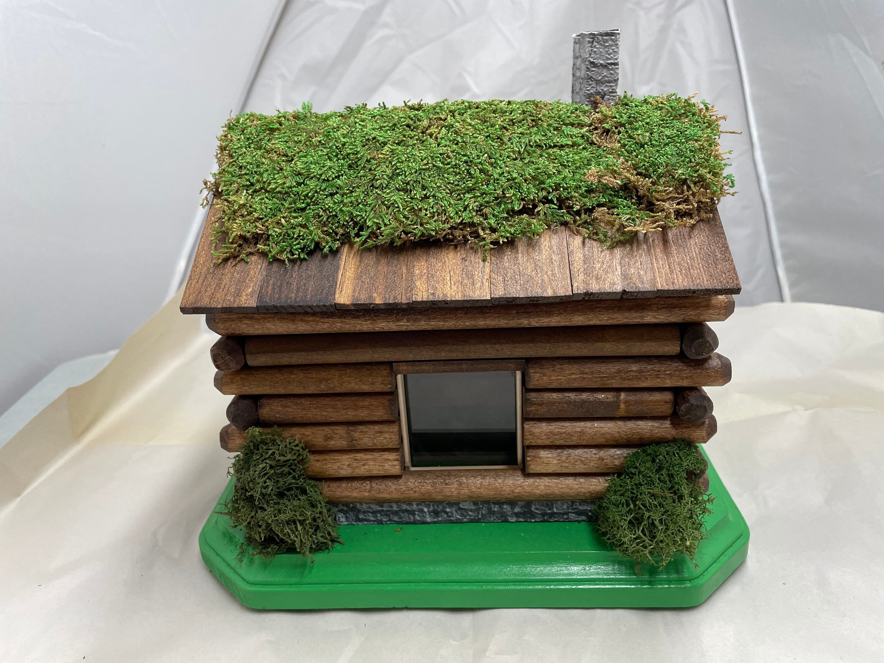 Wooden Log Cabin Coin Bank - Etsy