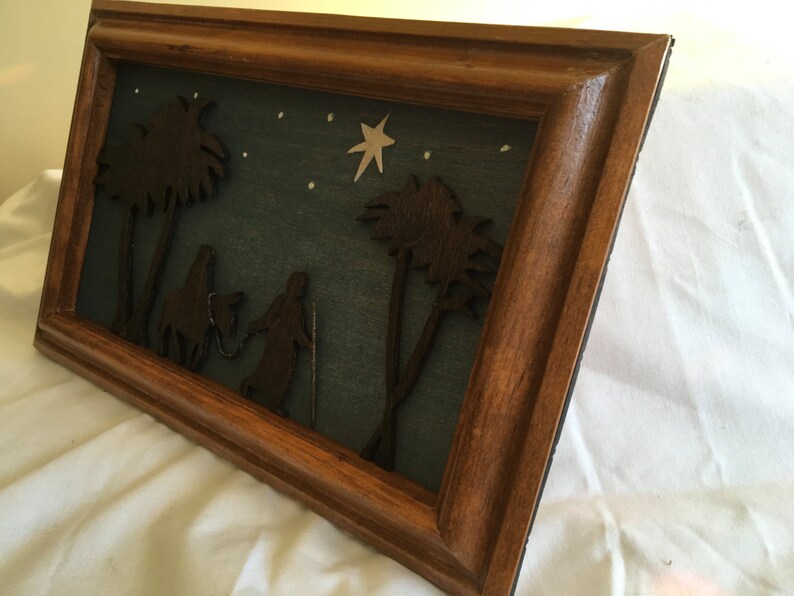 3-D Nativity Scene Shadow Picture Frame 3 - Etsy