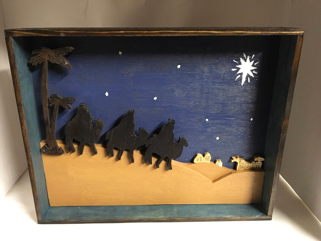 CHRISTMAS - Nativity Scene Shadow Box - Etsy