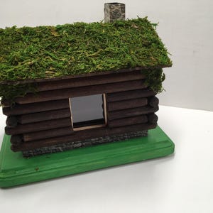 Wooden Log Cabin Coin Bank - Etsy