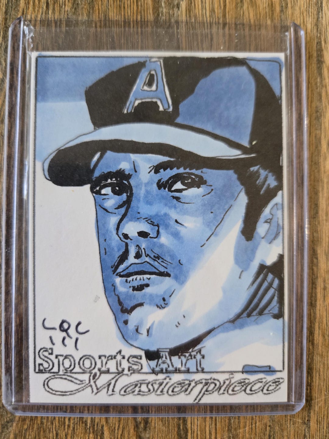 Nolan Ryan 1 of 1 CYAN Sketch Card by Artist LQC 2013 California Angels ...