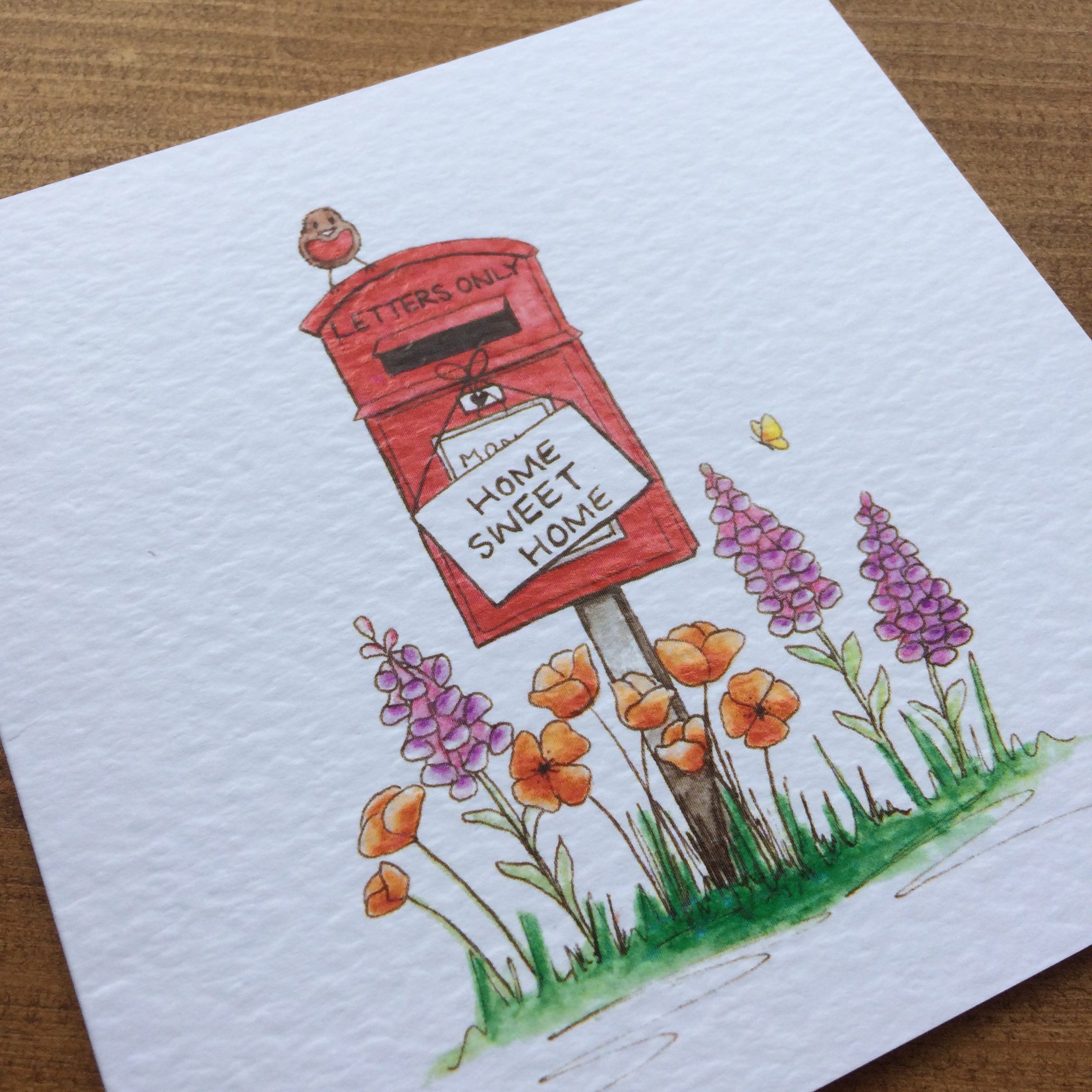 New Home Card Robin Moving House Home Sweet Home | Etsy UK