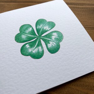 Good Luck Card Greeting Card Hand Drawn Art Blank Card - Etsy