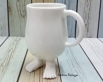 Footed Coffee Mug | Etsy