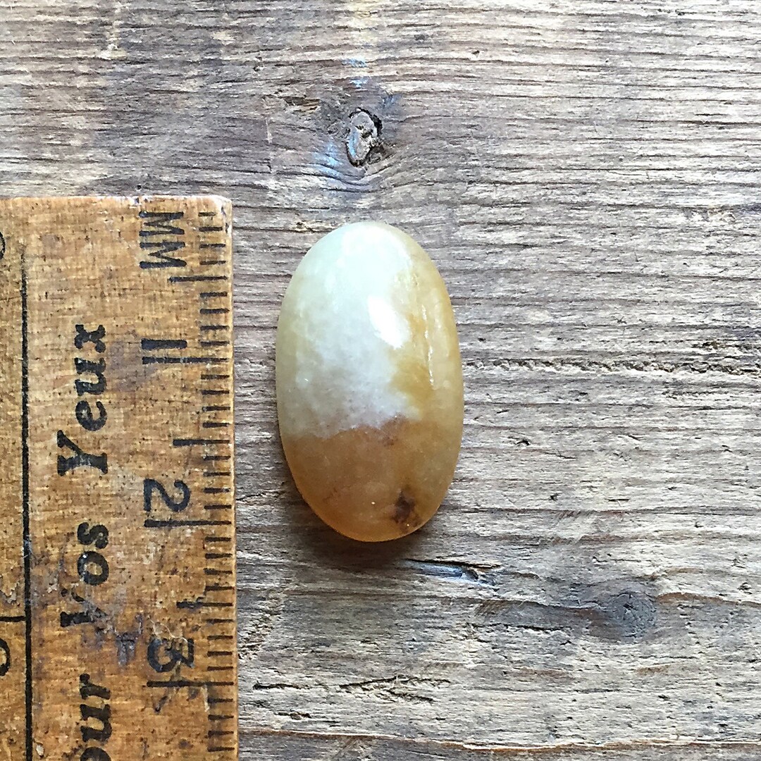 Medium Sized Natural Bicolor Jadeite A Jade Long Oval Cabochon, 12.20ct ...