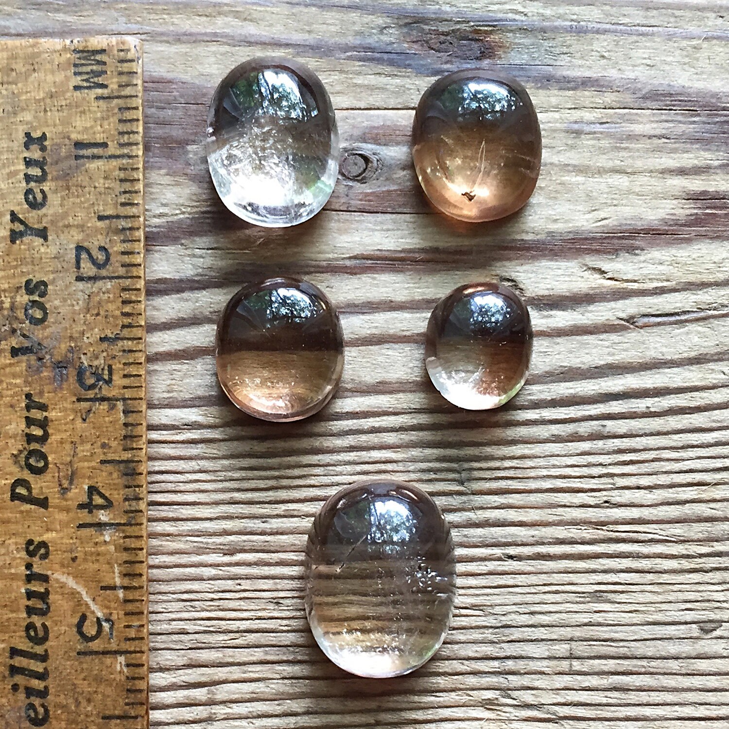 Natural Topaz Cabochons Parcel Bicolor Topaz Gemstone - Etsy Sweden