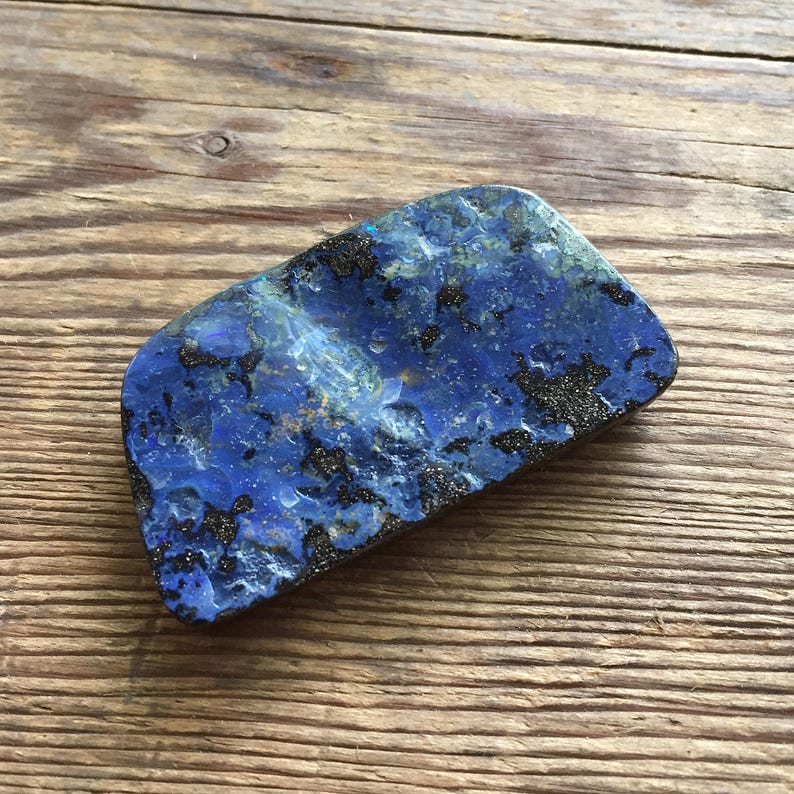 Large Blue Boulder Opal Freeform Polished Slab 103.35ct - Etsy