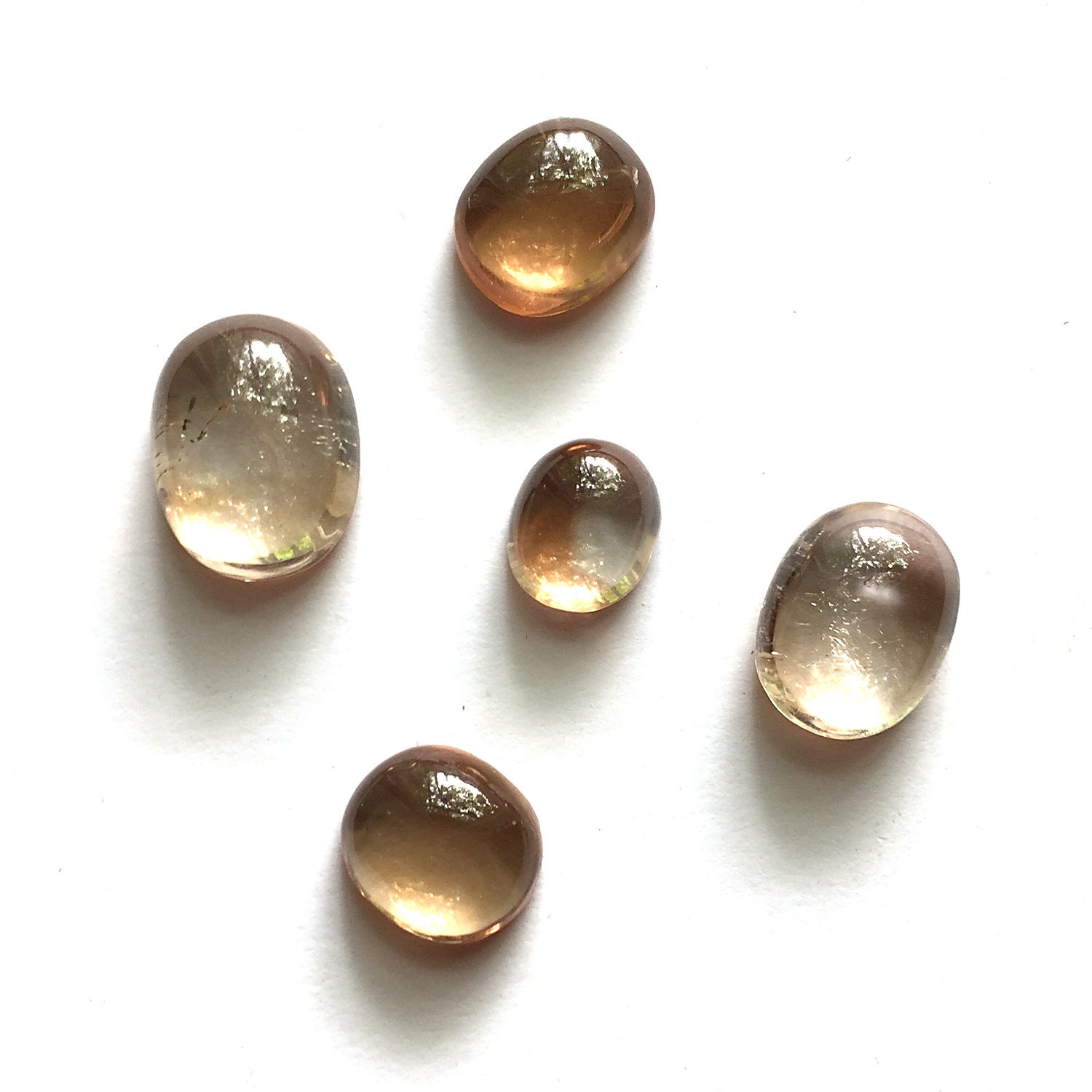 Natural topaz cabochons parcel bicolor topaz gemstone | Etsy