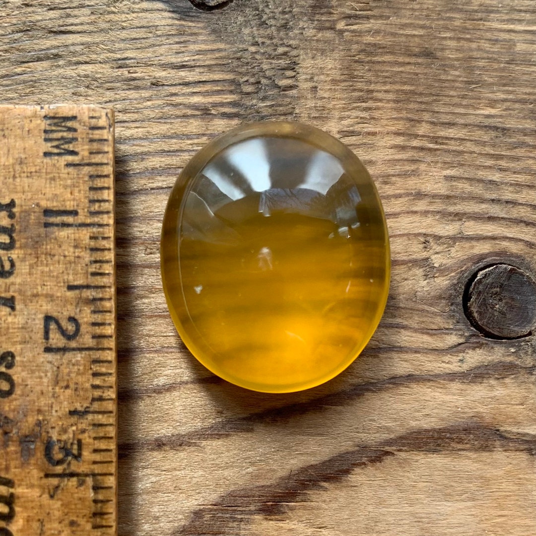 Large Yellow Fire Opal Oval Cabochon 20.30ct - Etsy