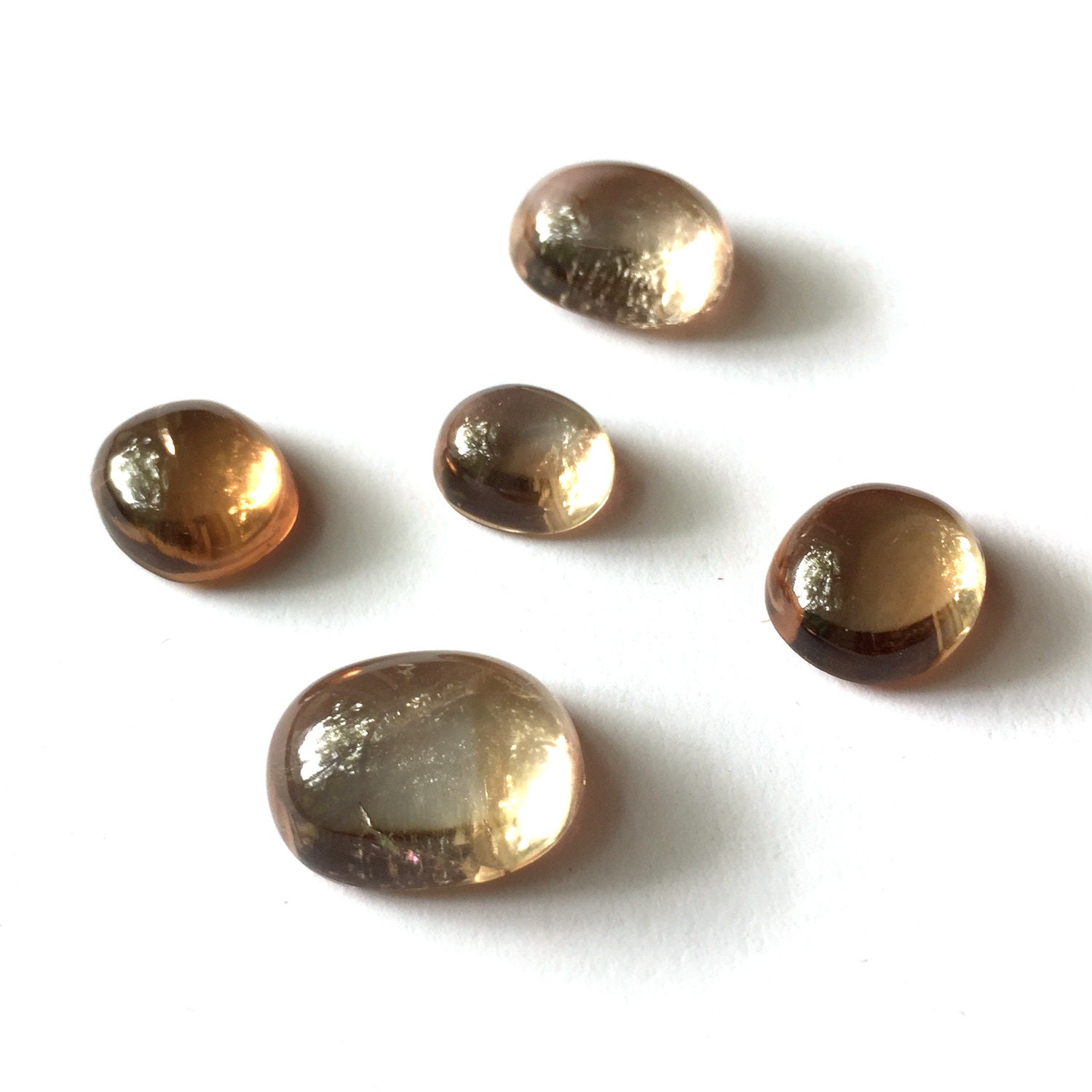 Natural topaz cabochons parcel bicolor topaz gemstone | Etsy