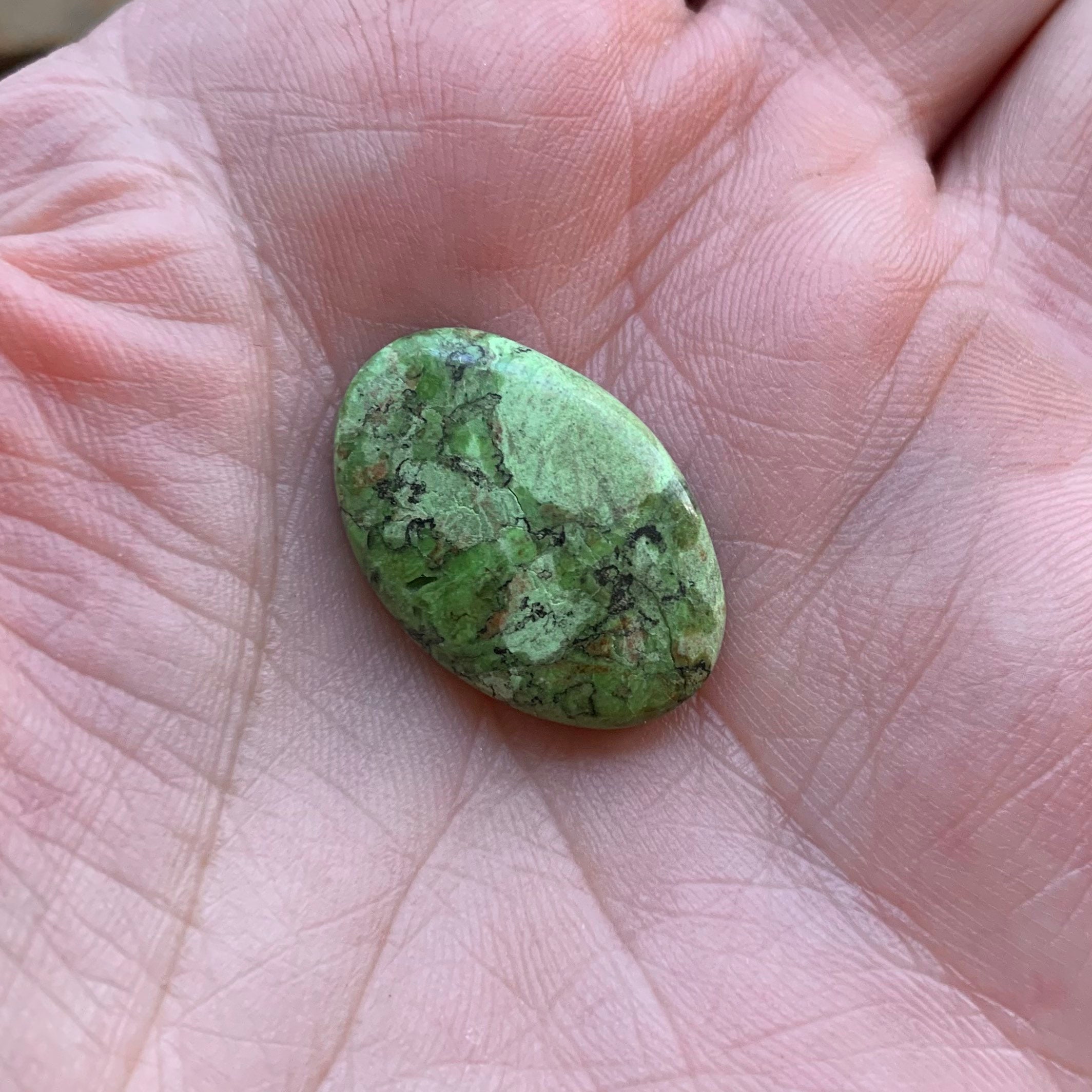 Rare Gaspeite Oval Cabochon Large Unusual and Unique | Etsy