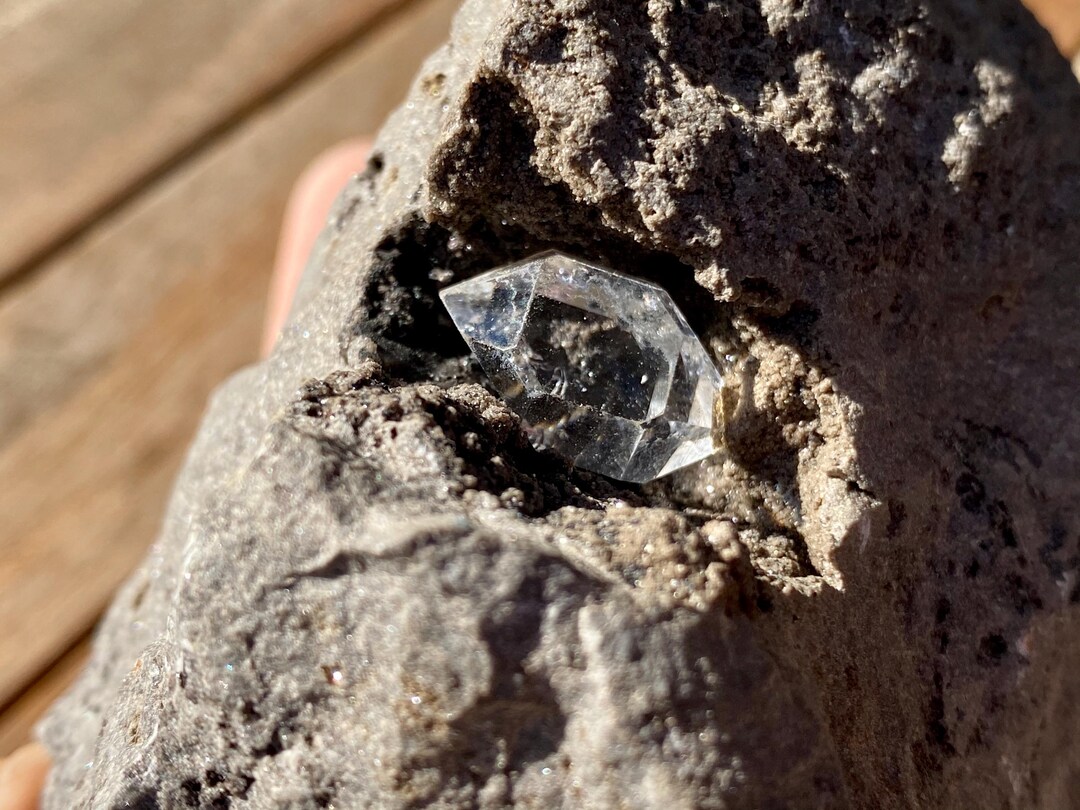 LARGE Herkimer Diamond Crystal in Matrix Double Terminated Quartz ...