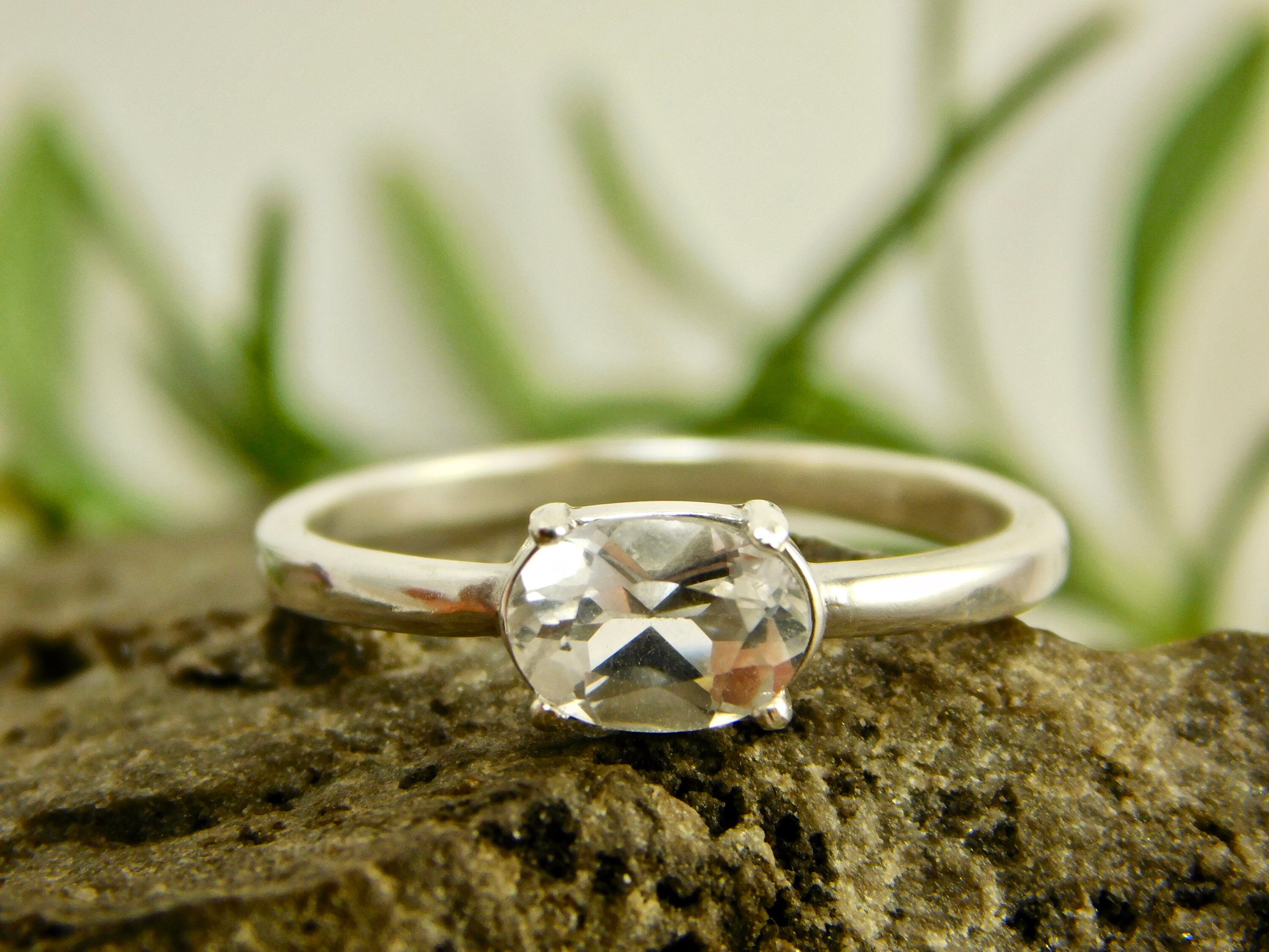 Faceted Herkimer Diamond Clear Crystal Ring New York Quartz | Etsy Faceted Herkimer Diamond Clear Crystal Ring New York Quartz | Etsy