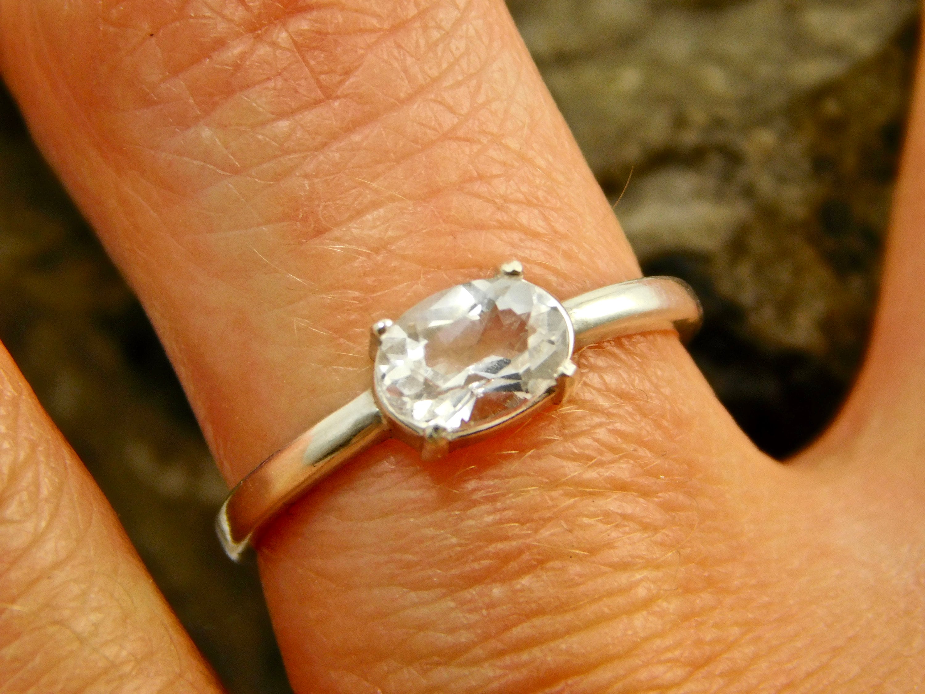 Faceted Herkimer Diamond Clear Crystal Ring New York Quartz | Etsy Faceted Herkimer Diamond Clear Crystal Ring New York Quartz | Etsy